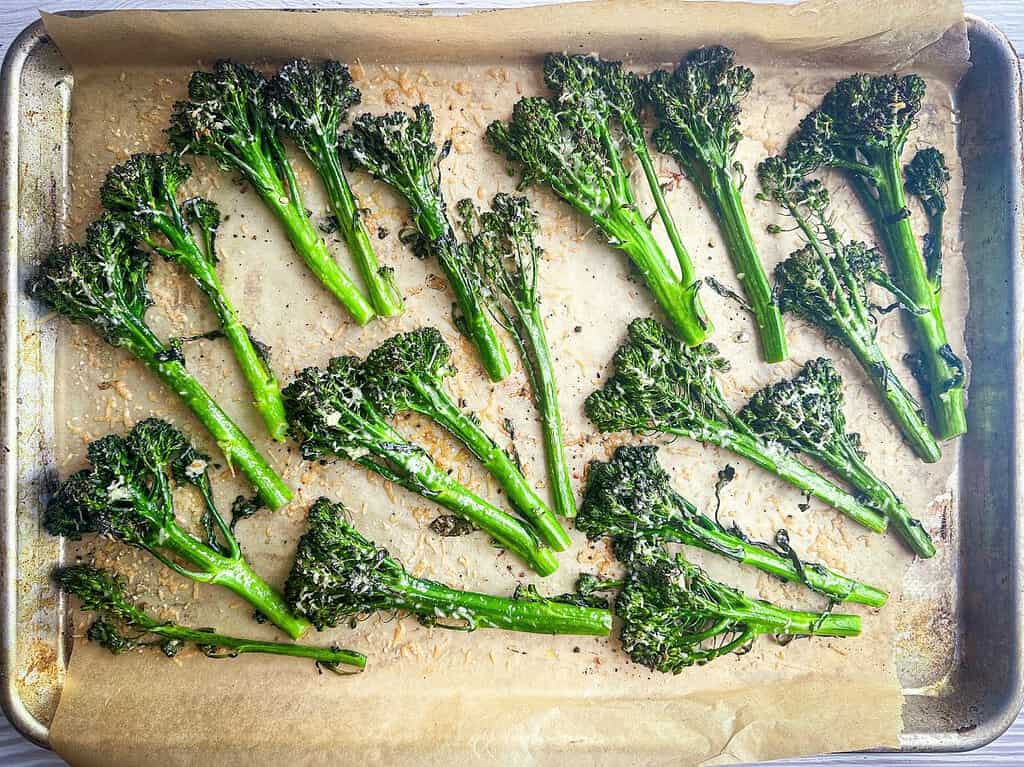 Charred Broccolini with Lemon, Garlic, and Parmesan