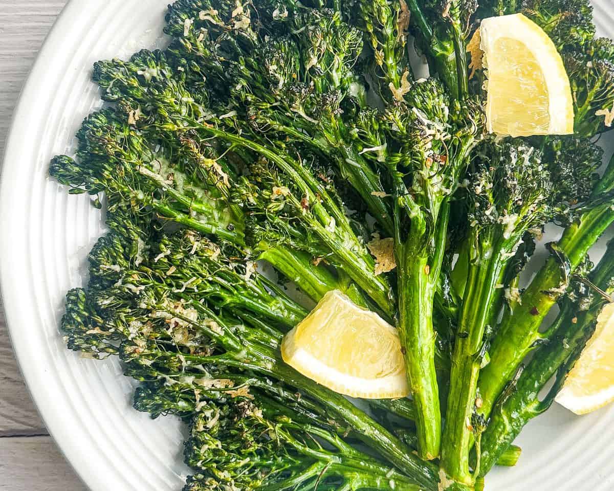 Charred Broccolini with Lemon, Garlic, and Parmesan
