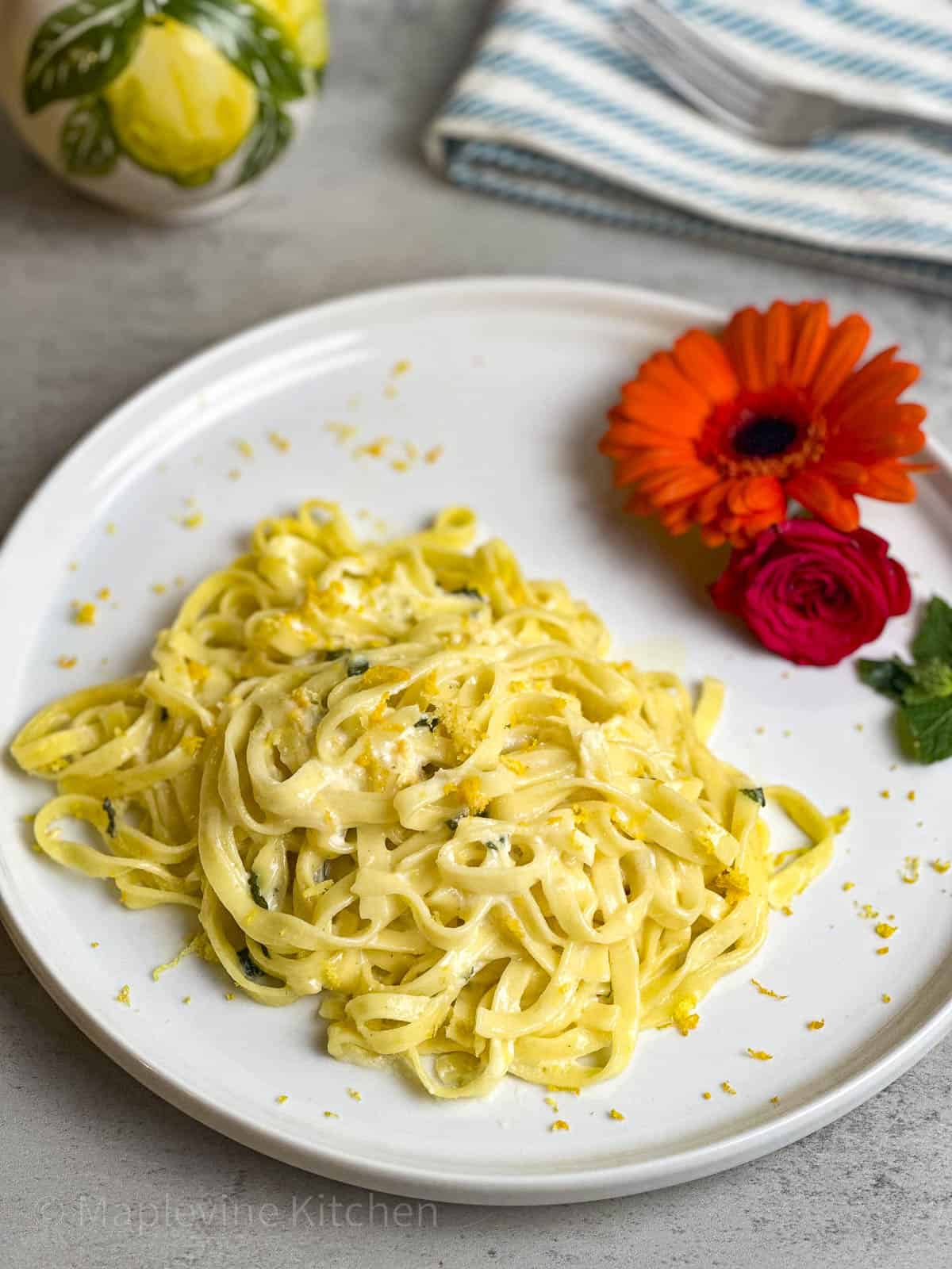 Pasta Magnifico (Linguine in Citrus Cream Sauce)