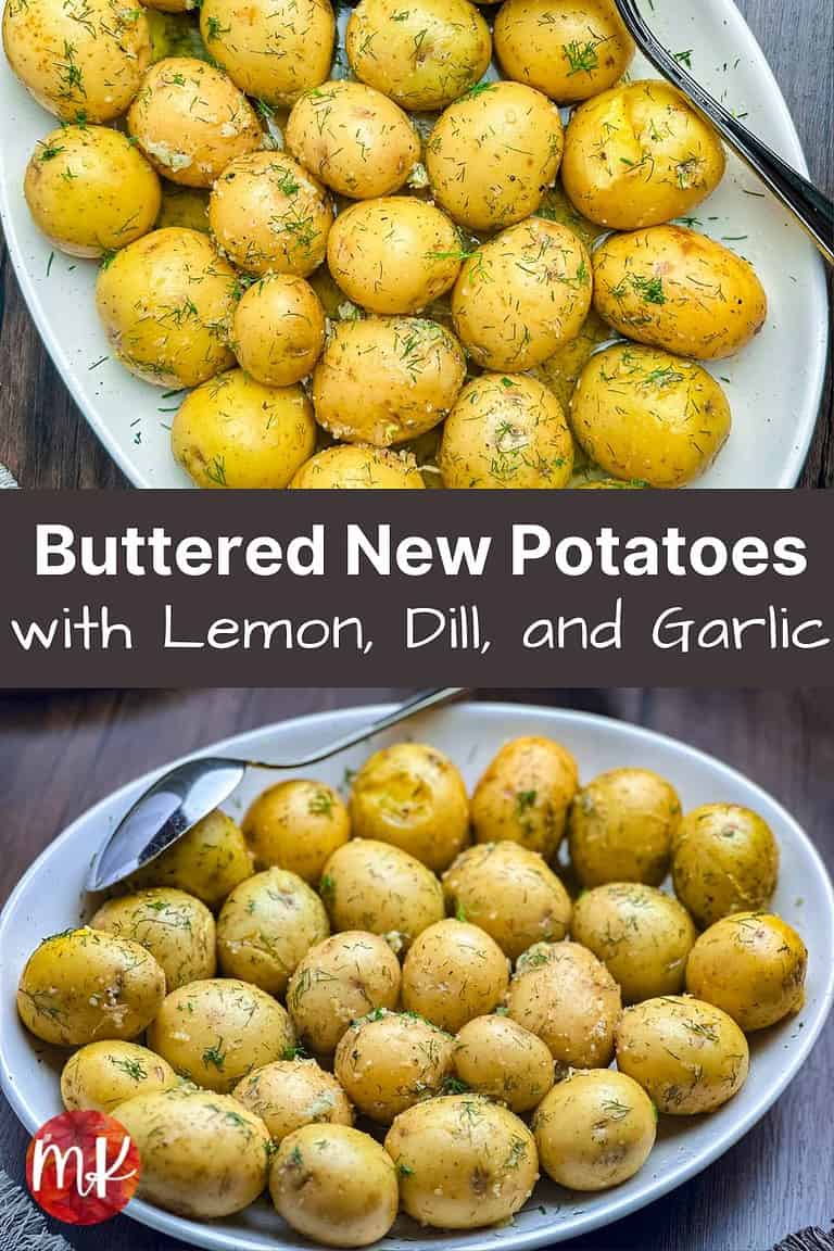 Buttered New Potatoes with Dill, Lemon, and Garlic