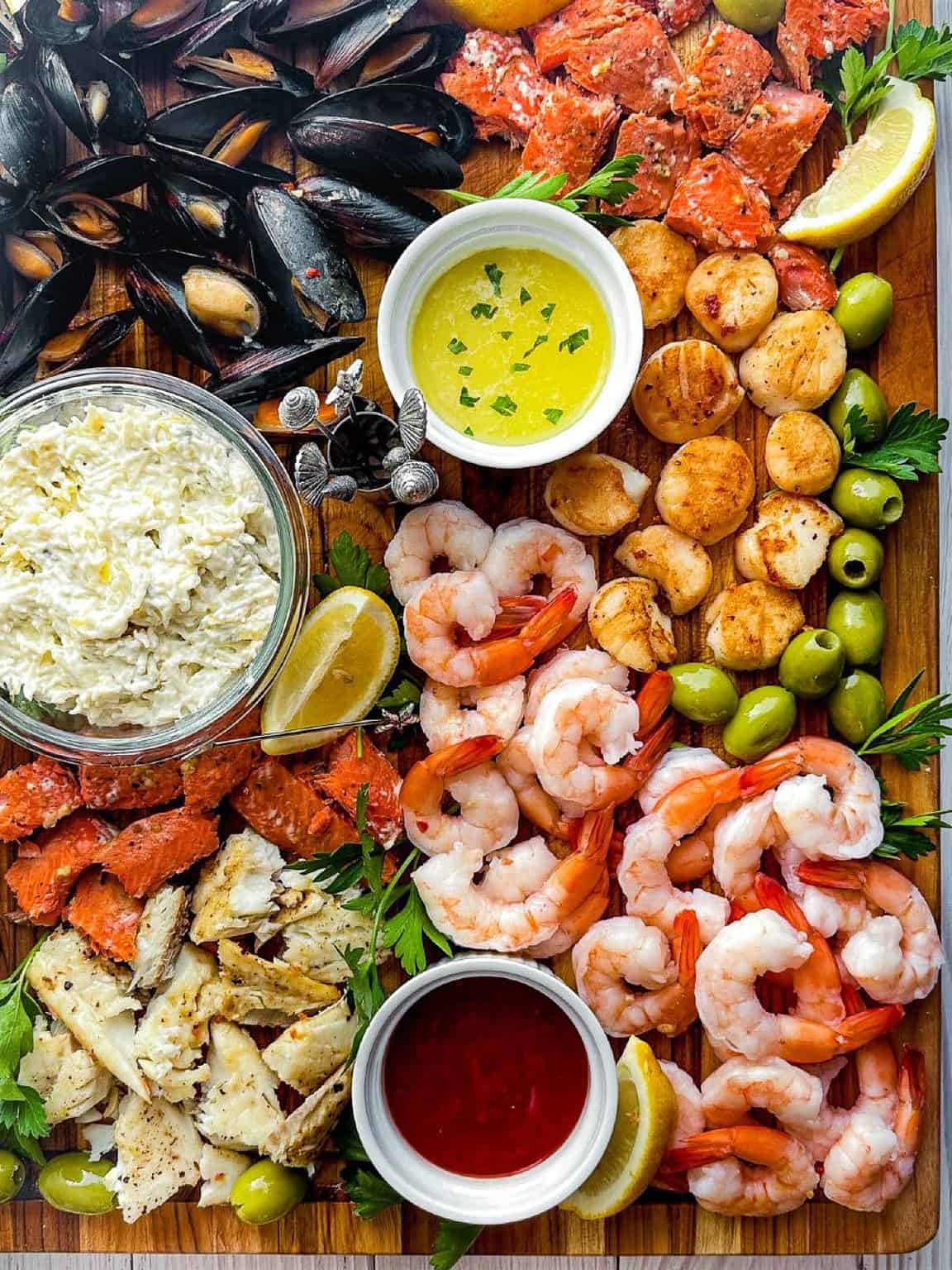 Quick and Easy Seafood Charcuterie Board