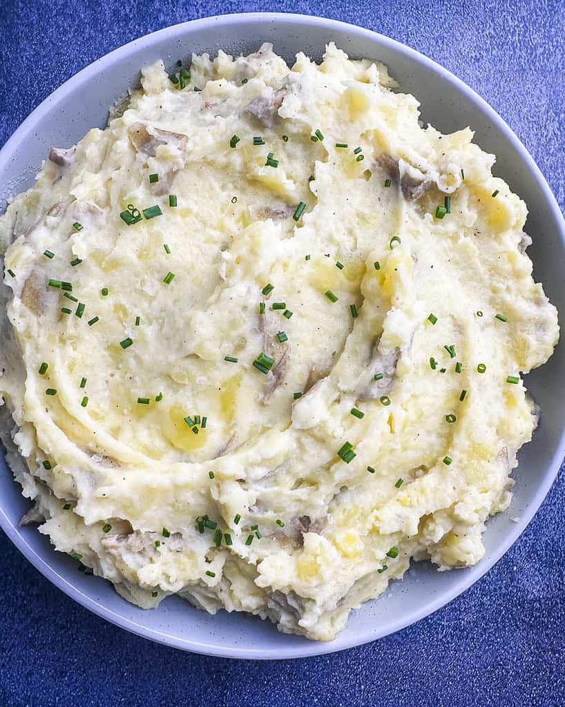 Rustic Yukon Gold Mashed Potatoes (with Skins)